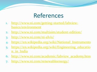 National instruments for Academics: labview multisim & elsvi | PDF