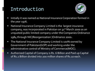 National insurance company limited | PPTX