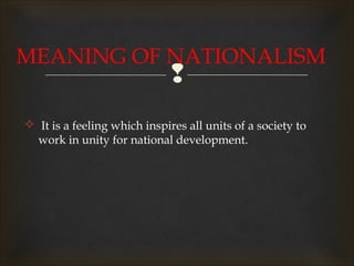 National integration | PPT