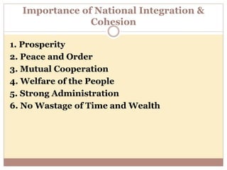 National integration | PPTX