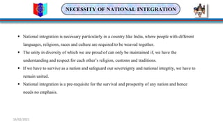 National Integration.pptx | Hinduism | Religion & Spirituality