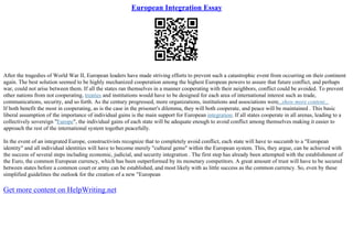 National Integration | PDF
