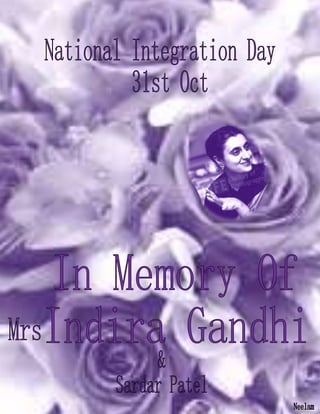National Integration Day | PDF