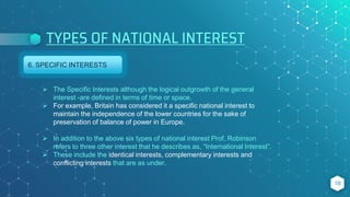 Introduction to National Interest, it's Nature, Definition, and Types ...