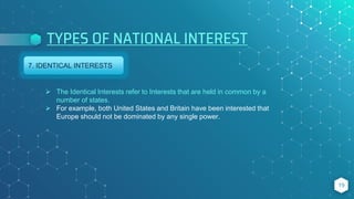 Introduction to National Interest, it's Nature, Definition, and Types ...