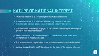 Introduction to National Interest, it's Nature, Definition, and Types ...