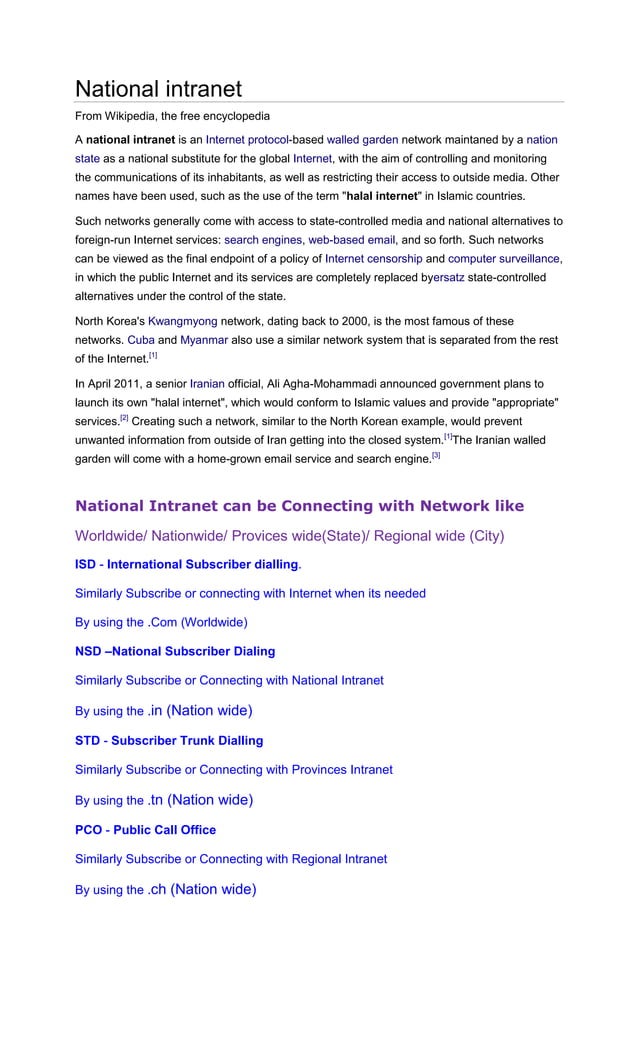 National intranet | PDF