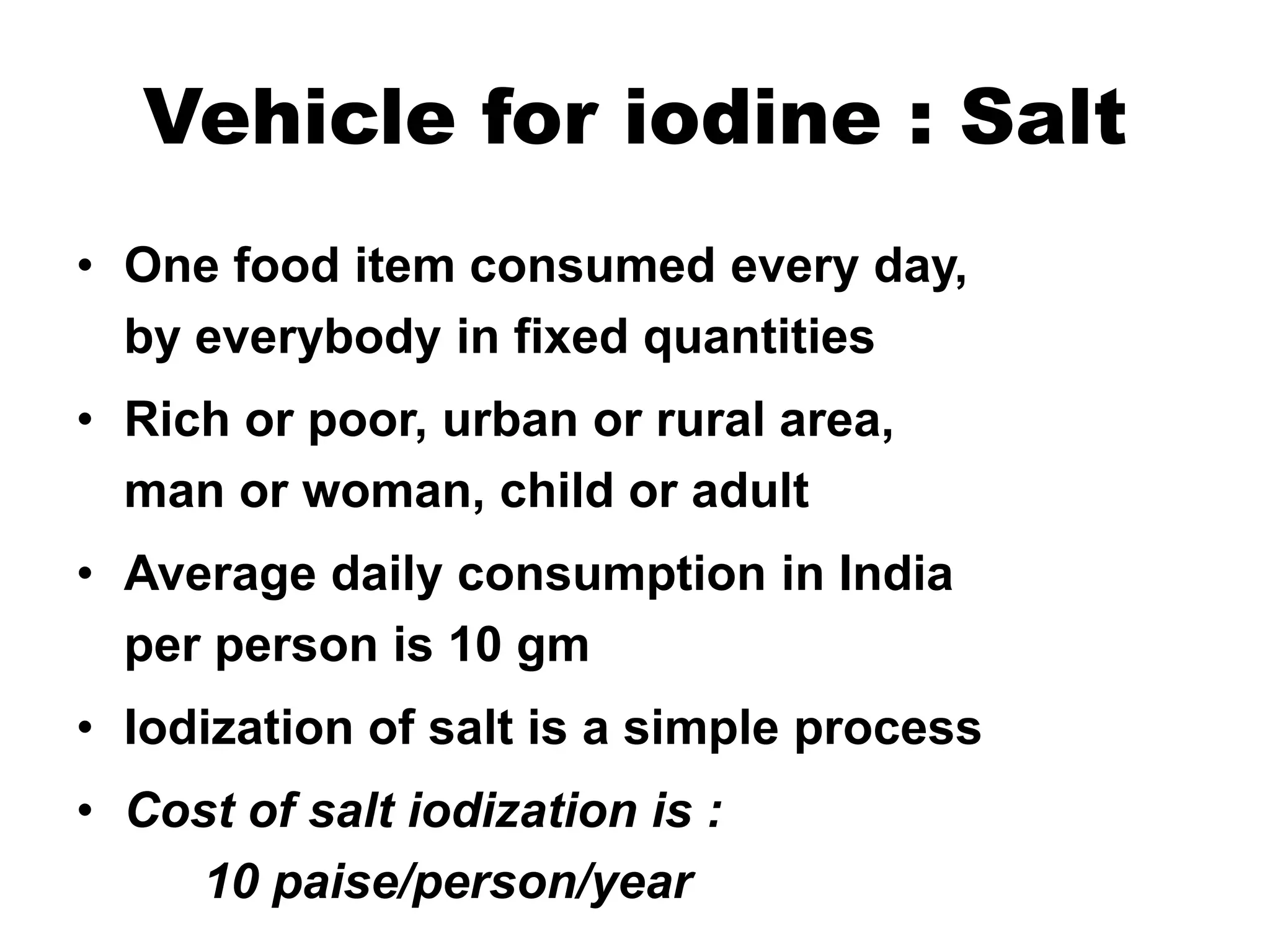 National iodine deficiency disorder control programme | PPTX