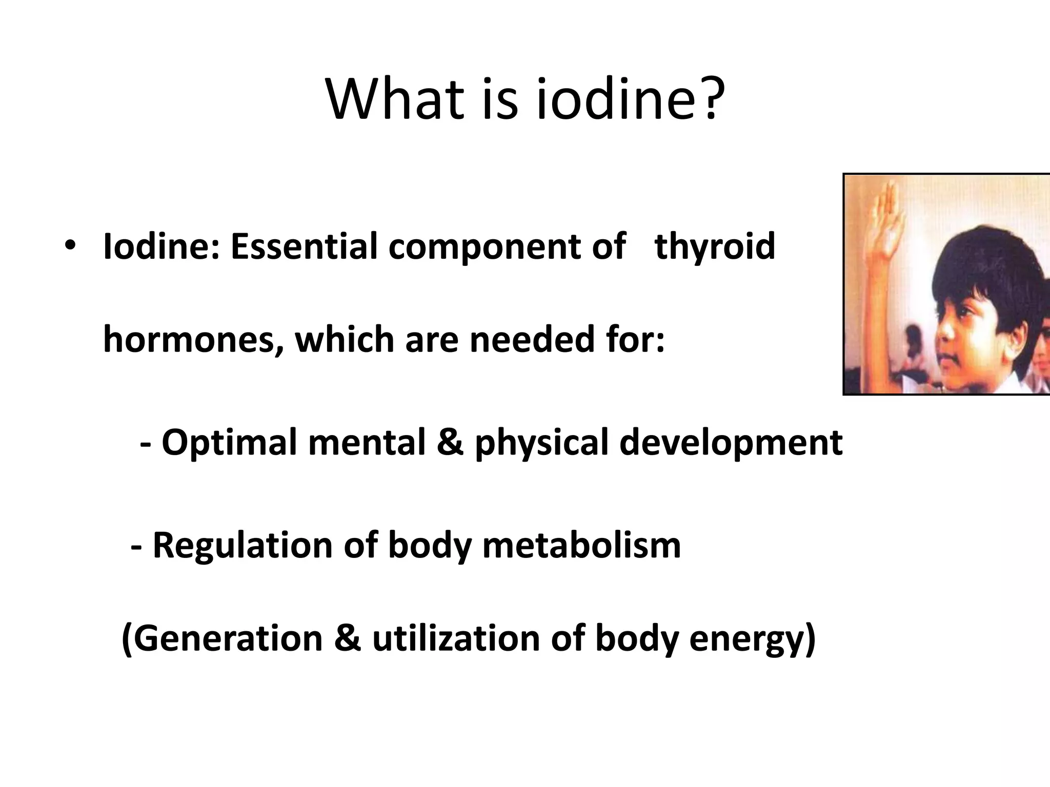 National iodine deficiency disorder control programme | PPTX