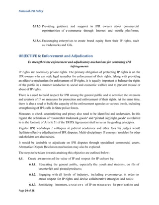 National IPR Policy India | PDF