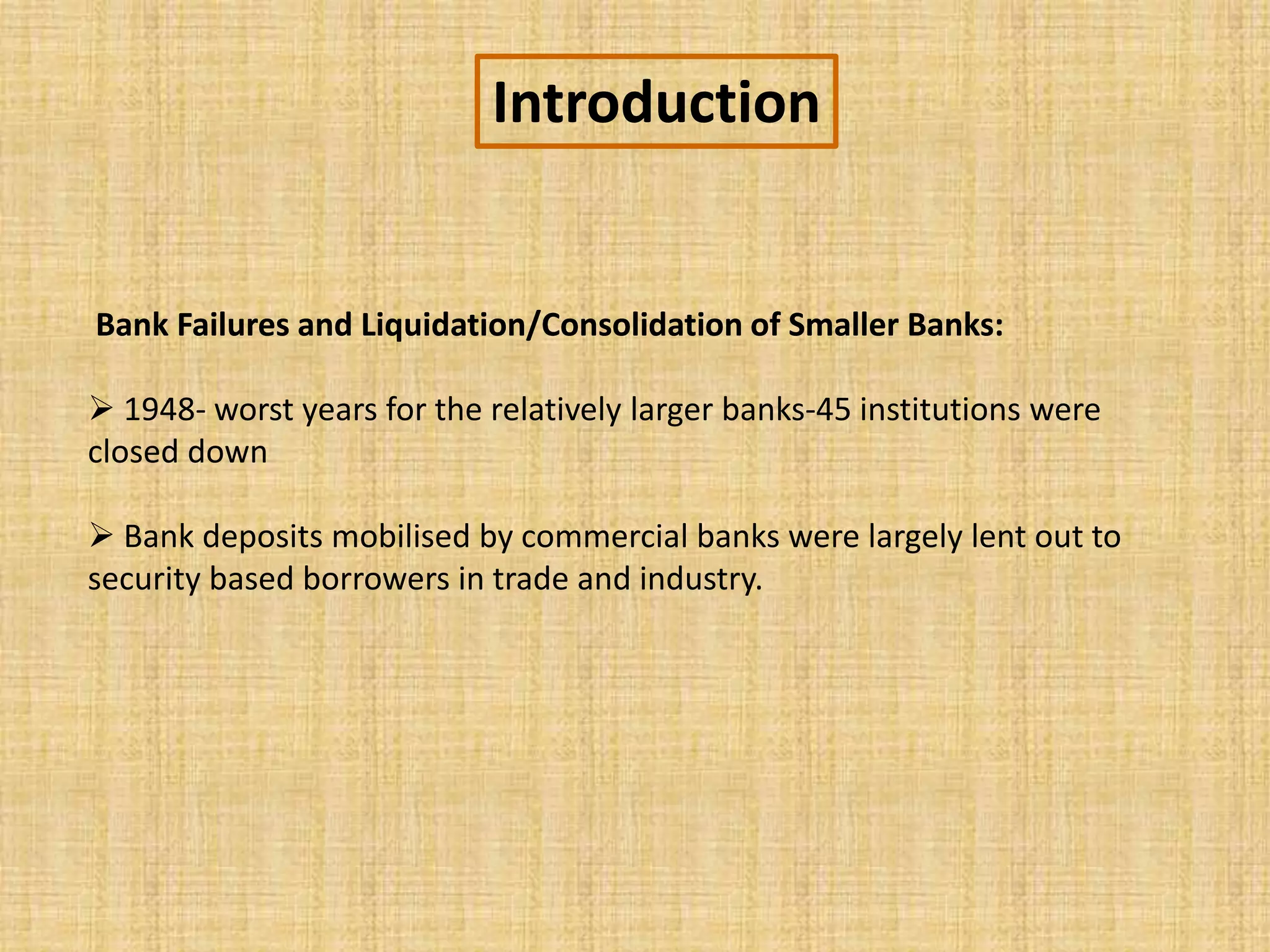 Nationalisation of banks in india | PPTX