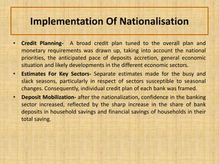 Nationalisation of banks in india | PPTX