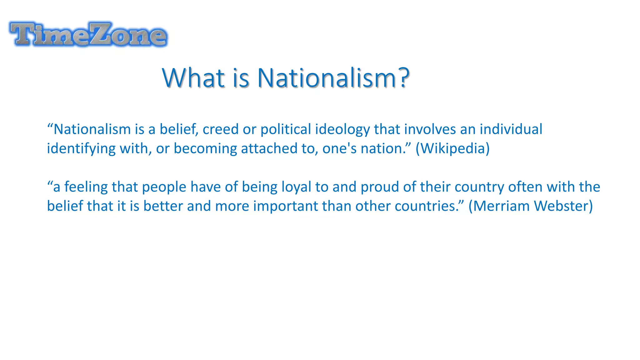 Nationalism | PPTX