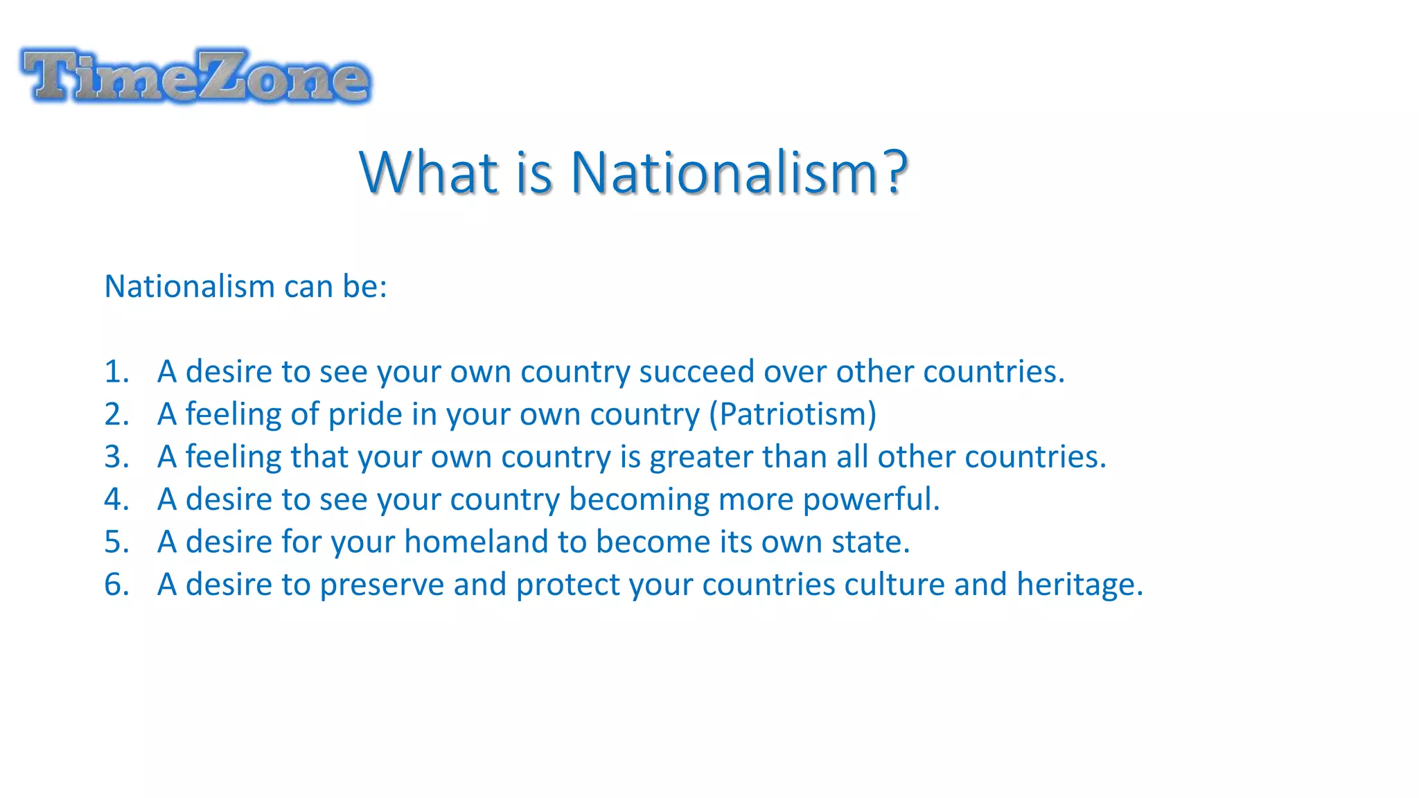 Nationalism | PPTX