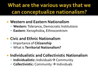 Nationalism and National Identity | PPTX