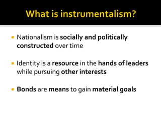 Nationalism and National Identity | PPT