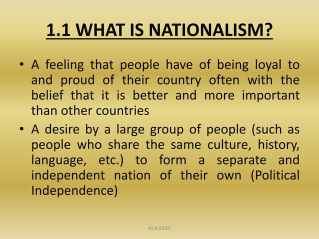 Nationalism | PPTX