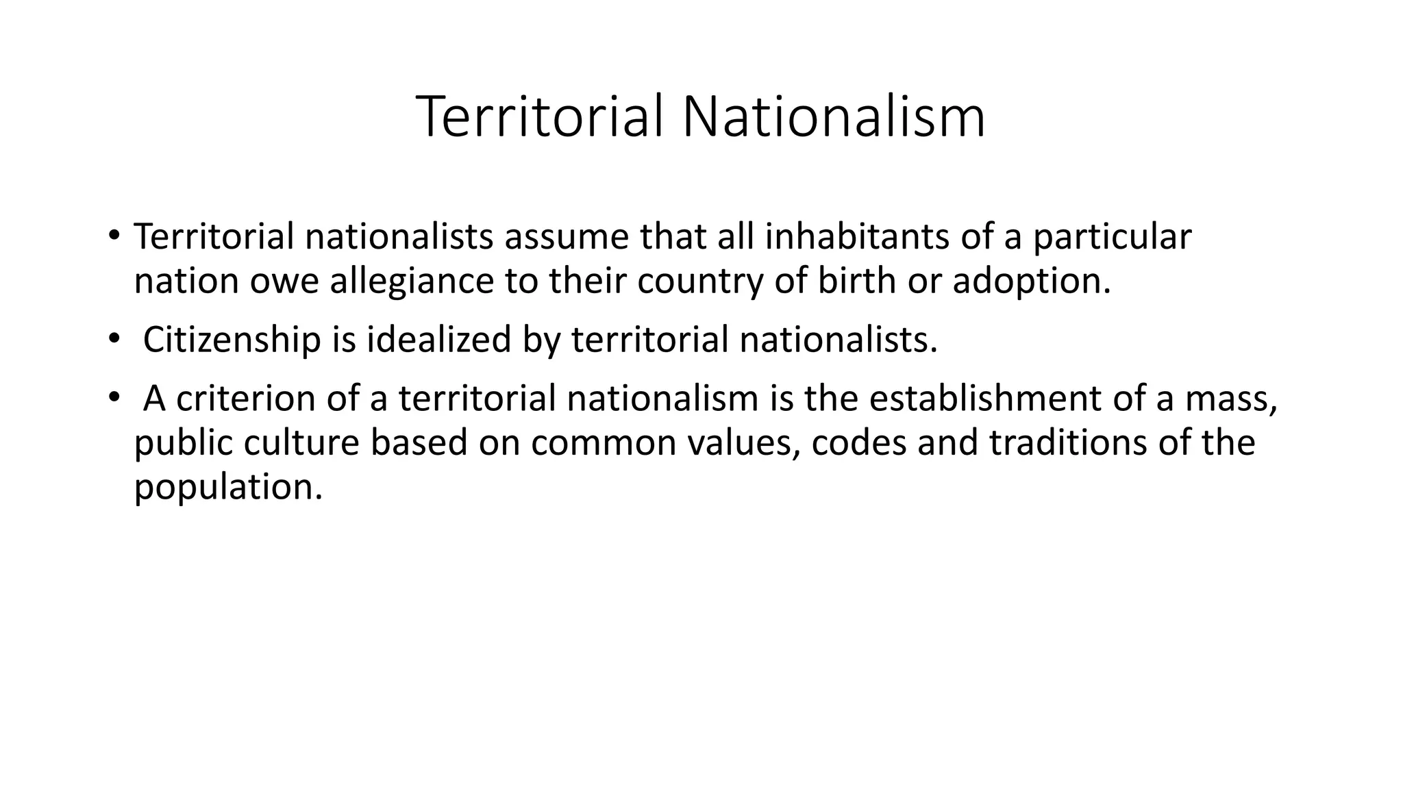 Nationalism | PPTX