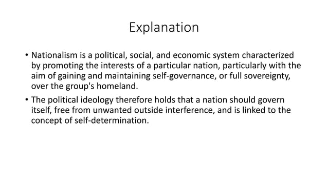 Nationalism | PPTX