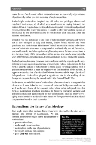 Introduction To Nationalism And Its Various Types. | PDF