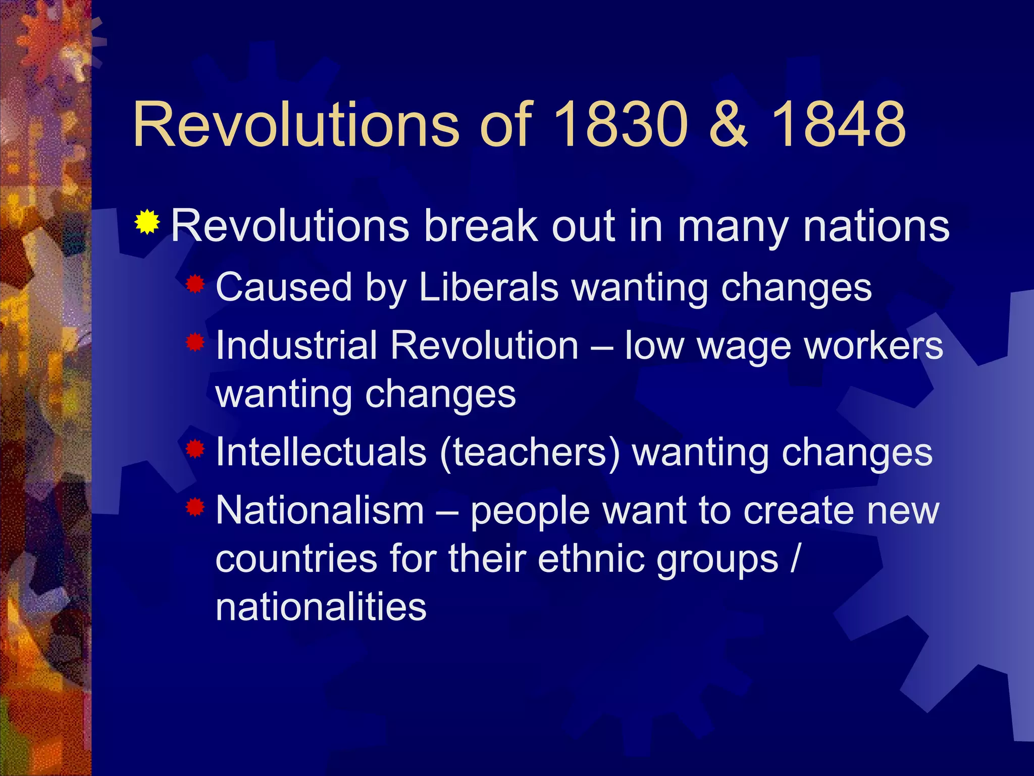 Nationalism & Revolutions 1800s | PPT