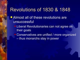 Nationalism & Revolutions 1800s | PPT