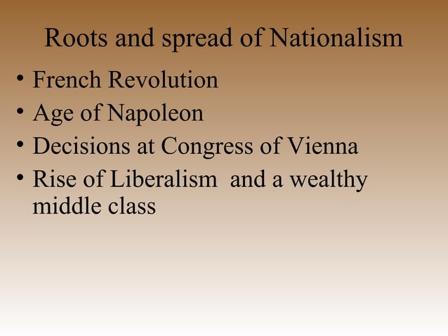 Nationalism and Unification | PPT