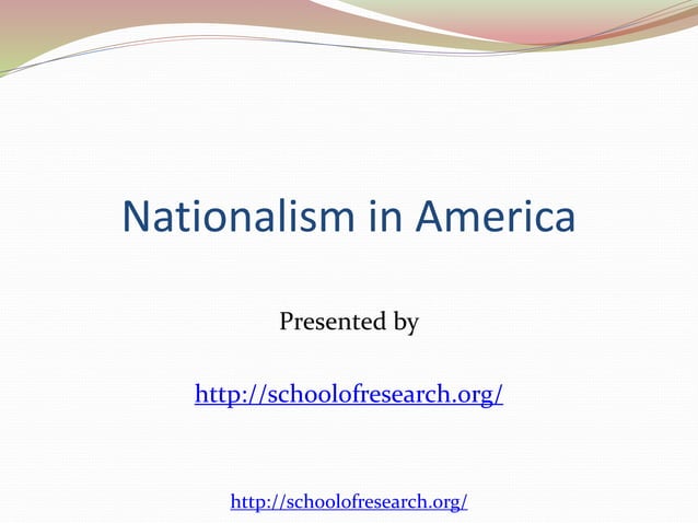 Nationalism in america | PPT