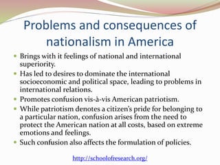 Nationalism in america | PPTX