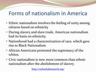 Nationalism in America | PPT