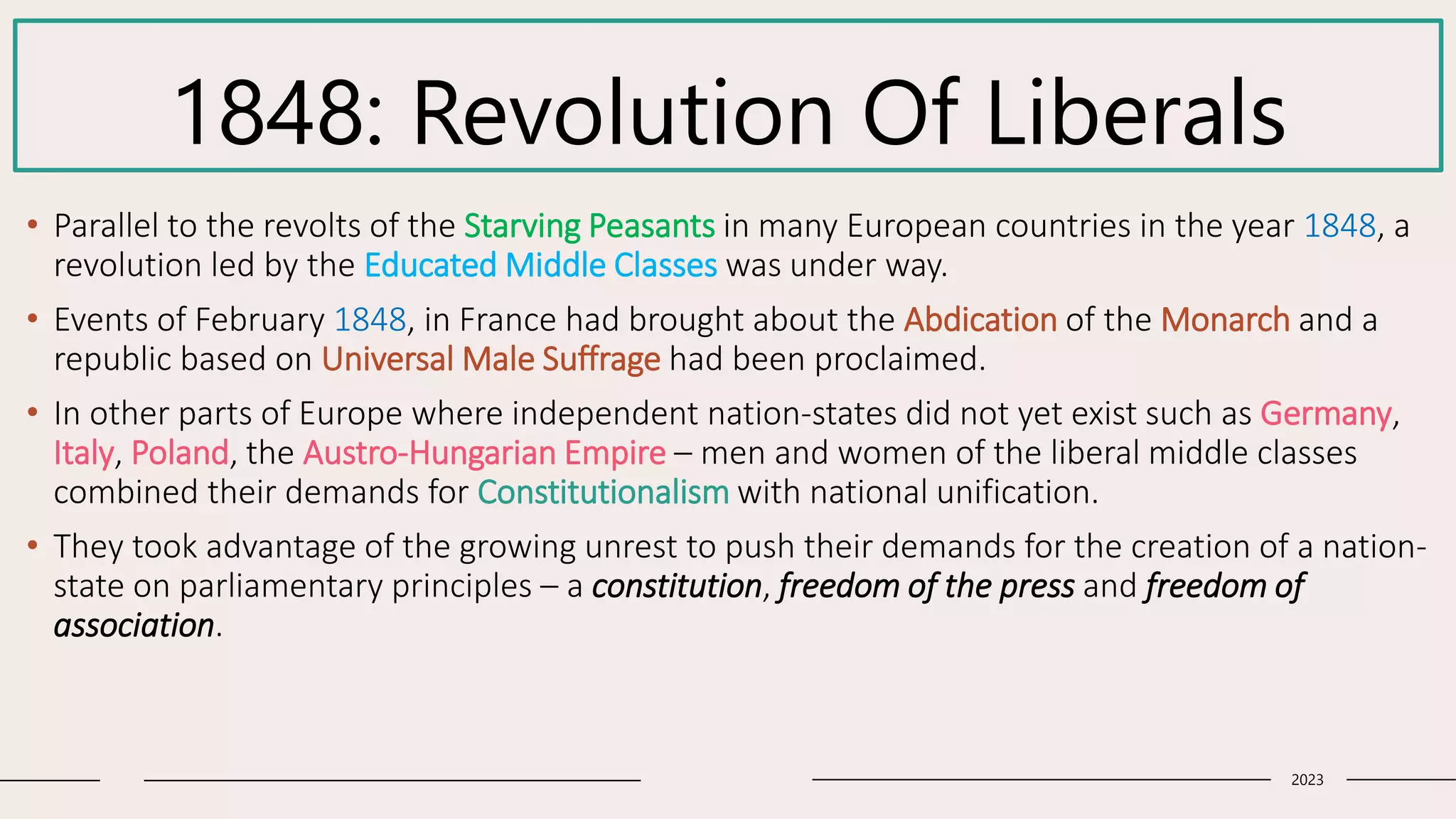 Nationalism In Europe Class - 10th | PPTX