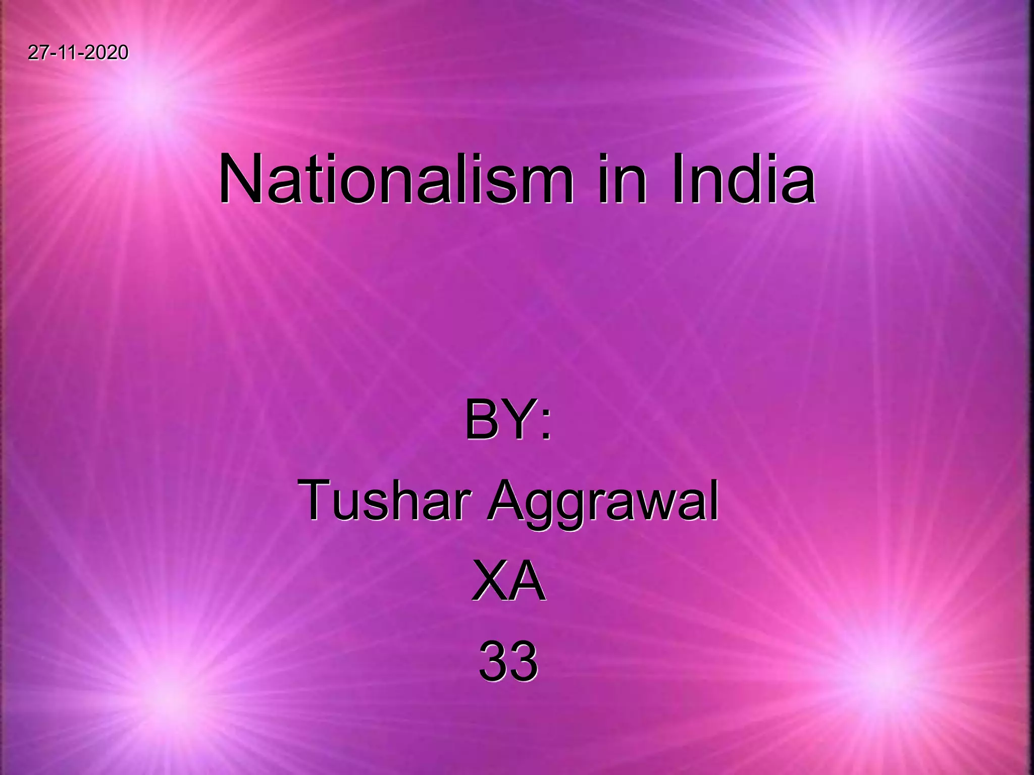 Nationalism in india | PPT