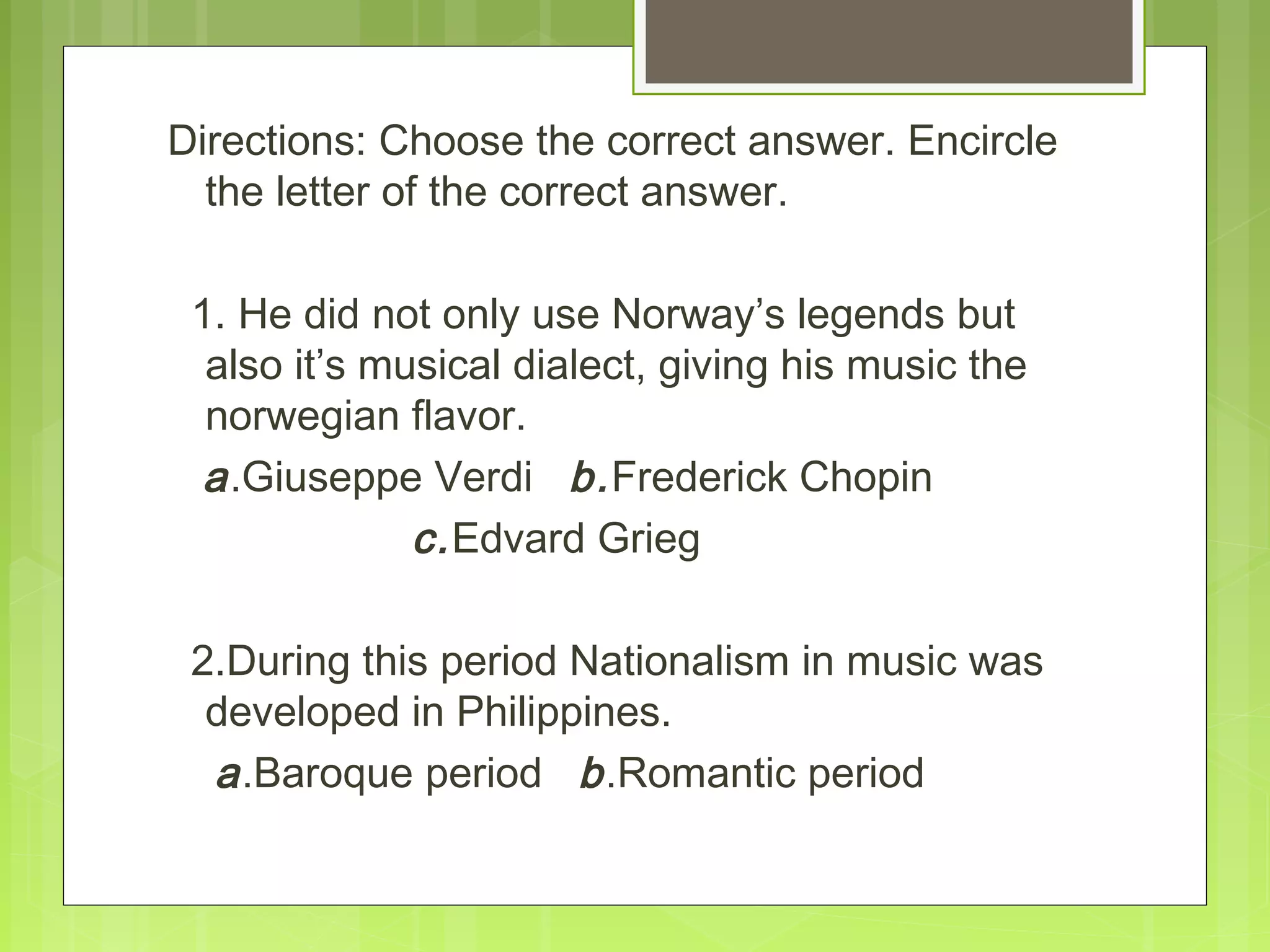 Nationalism in music | PPT