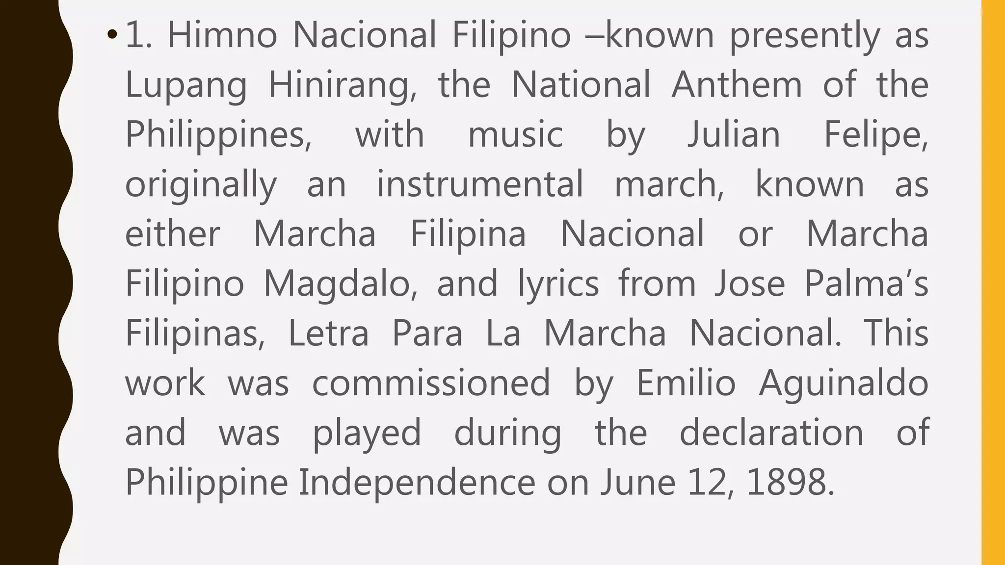 Nationalistic songs and Love Songs | PPTX