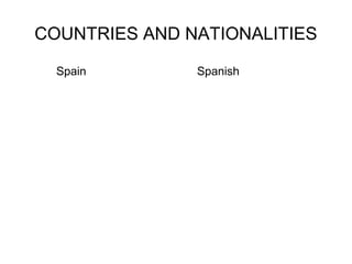 Nationalities | PPT