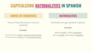 Nationalities in Spanish Countries Rules | PDF