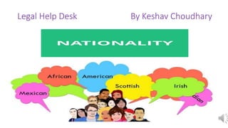 Nationality & Citizenship in international law | PPTX