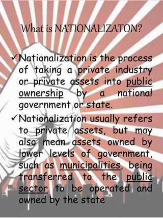 Nationalization act 1970 in PAKISTAN | PPTX