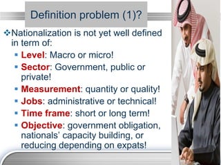 Nationalization at the Qatari Private Sector | PPT