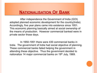 Nationalization of bank | PPTX