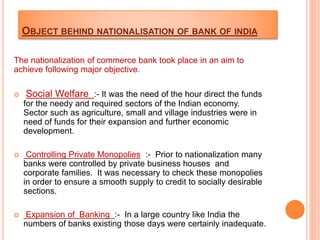 Nationalization of bank | PPTX