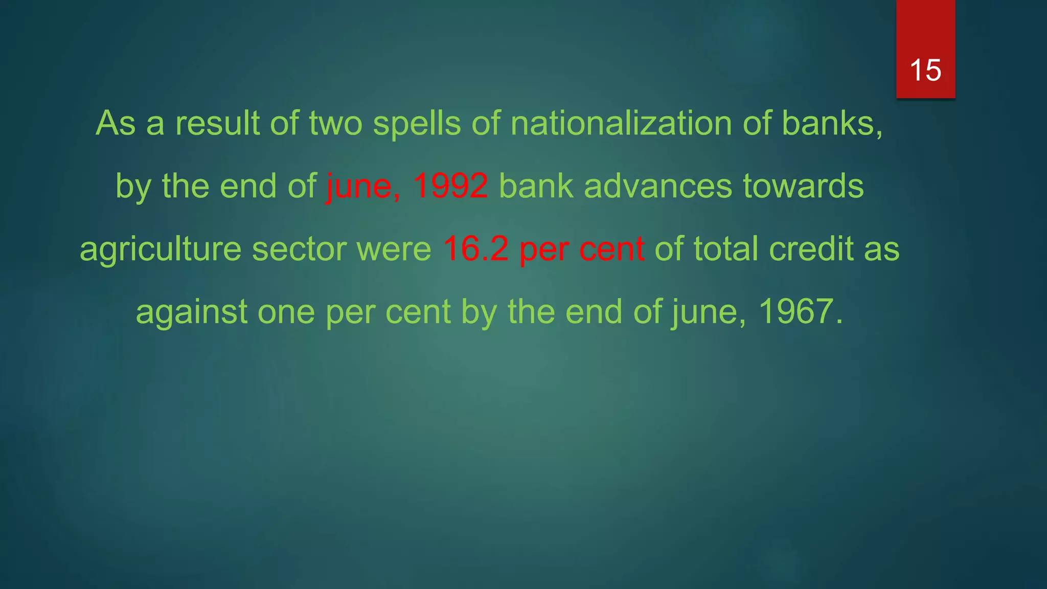 Nationalization of banks | PPTX
