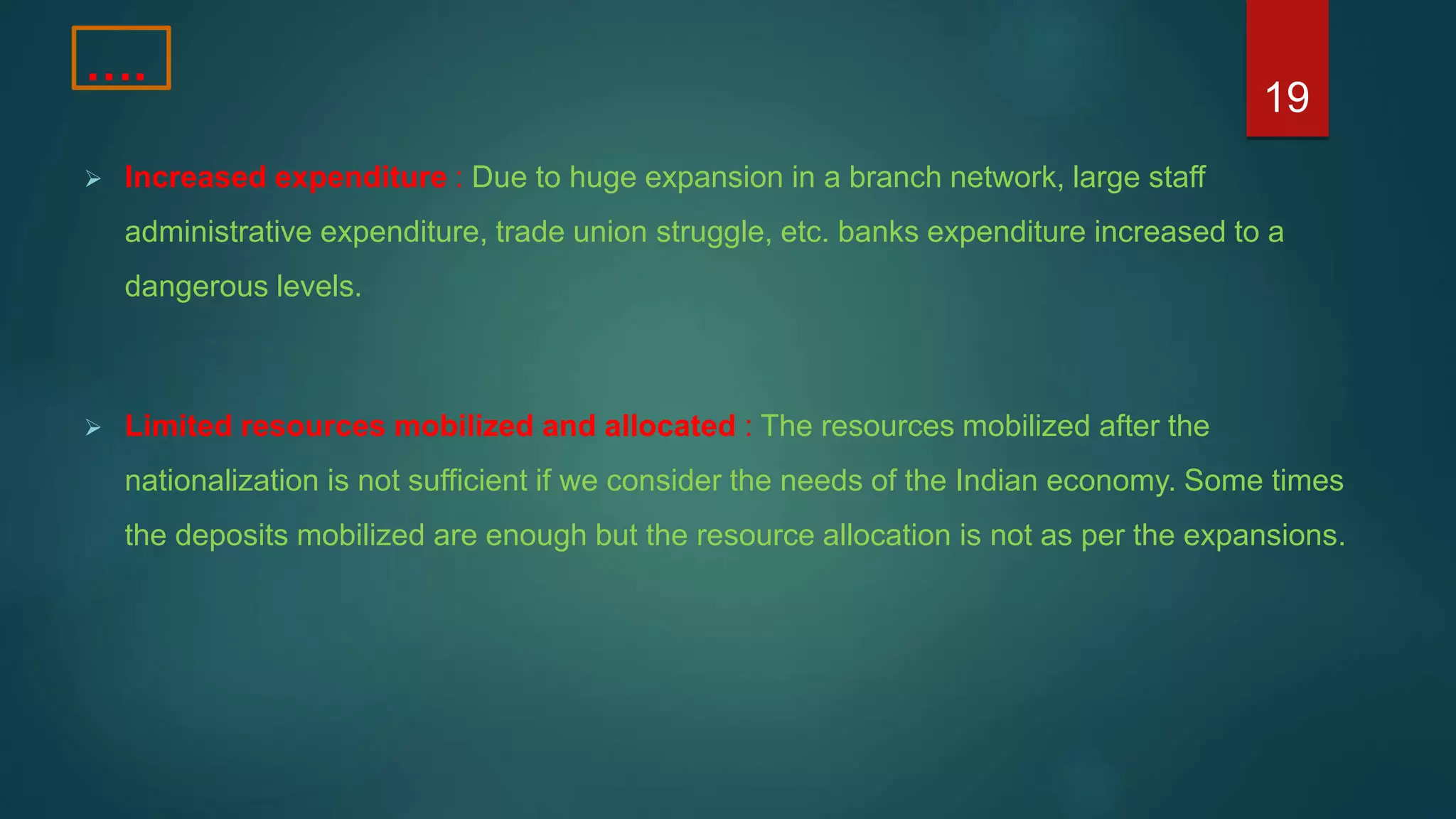 Nationalization of banks | PPTX