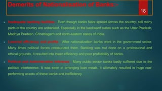 Nationalization of banks | PPTX