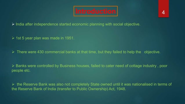 Nationalization of banks | PPTX