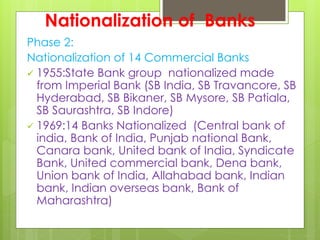 Nationalization of banks in india and argument in support of it | PPT