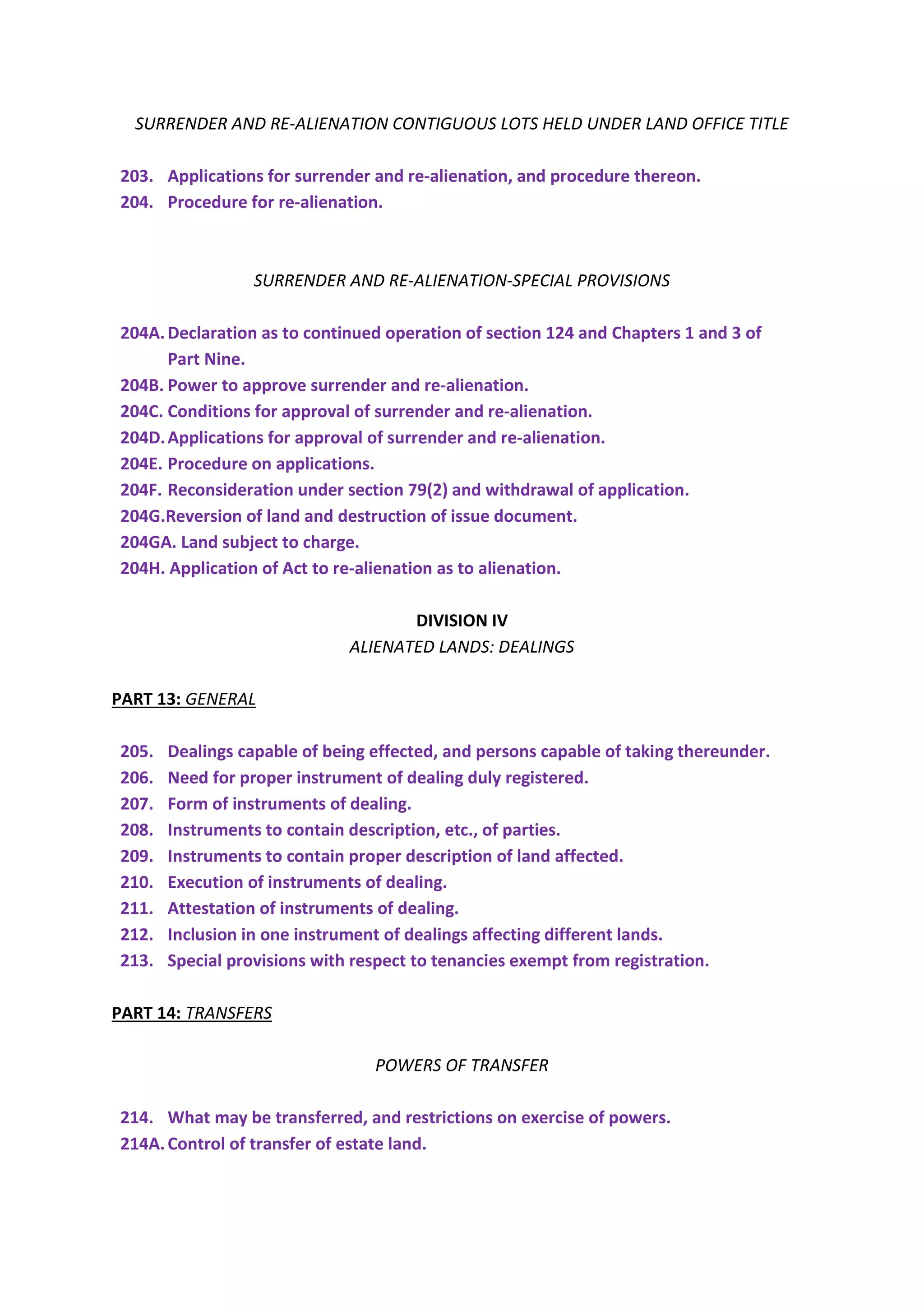 National land code 1965 | PDF