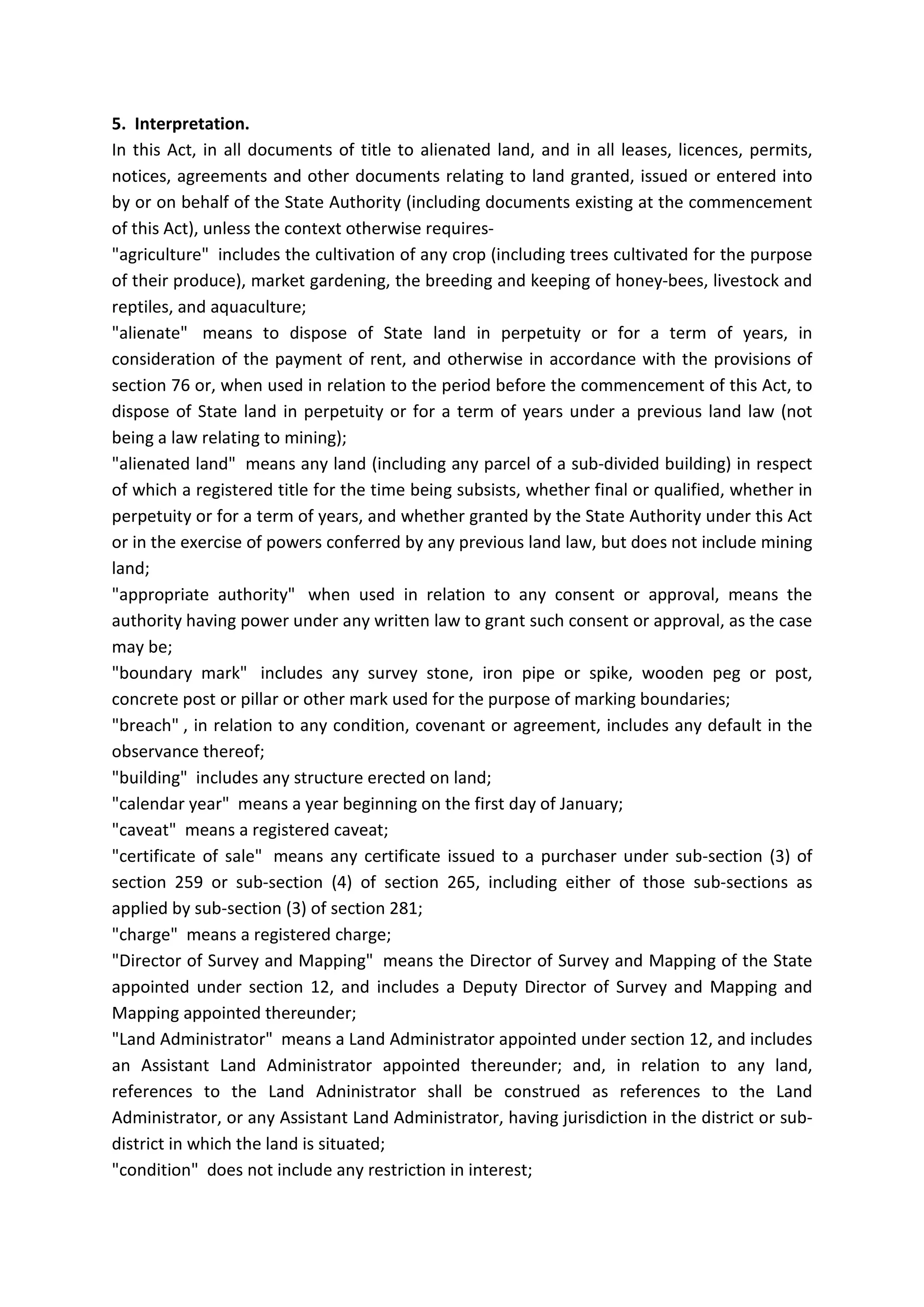 National land code 1965 | PDF