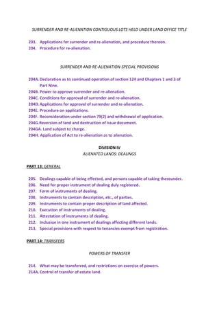 National land code 1965 | PDF