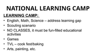 NATIONAL LEARNING CAMP POWERPOINT PRESENTATION | PPTX